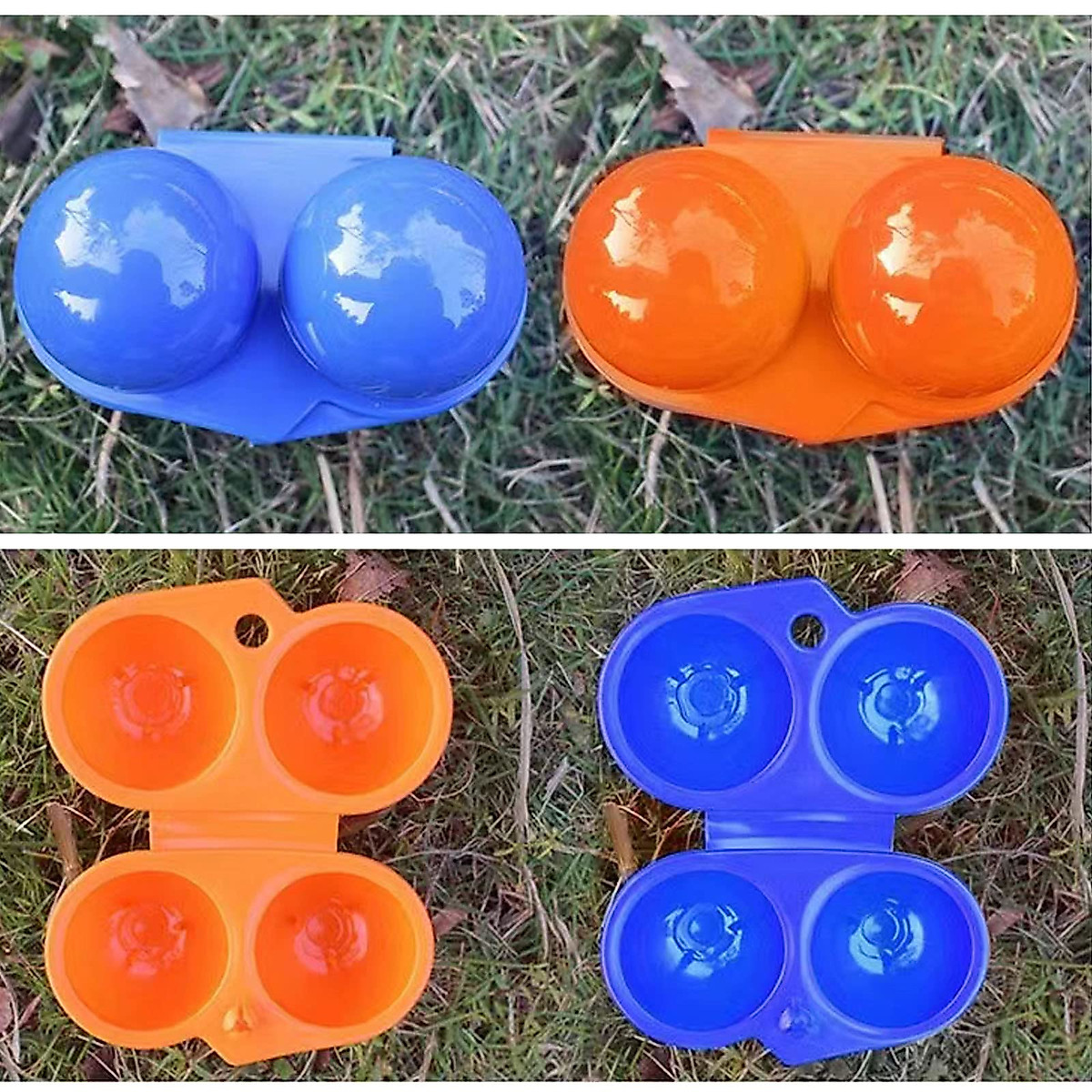 YYAOGAGNG 2Pcs Egg Box Shockproof Folding Plastic Egg Storage Tray Box Container for Outdoor Camping Picnic BBQ Hiking School