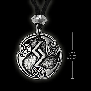 Jera Rune of Harvest Pendant Elder Futhark Rune Necklace - Norse Viking Jewelry