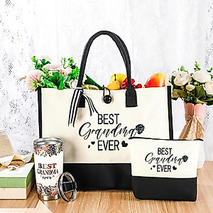 Silkfly 3 Pcs Nana Gift Set for Christmas Best Grandma Ever Gifts Grandma Birthday Gifts Mothers Day Gifts for Nana from Grandchildren, Grandkids