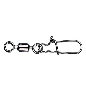 moisture Fishinghooks 50PCS Connector Pin Bearing Rolling Rotating Stainless Steel Buckle, Seawater/Freshwater Fishing Hook, Bait Rotating Fishing Gear Fishing Accessories Fishing Hook (Size : 1#)