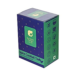 Go Get Chai Spice blend tea with Ashwagandha, Clove, Cinnamon, Ginger, Pepper. Vegan. No plastics. Black Tea. No preservatives. All natural. Chai tea. 2.2 lbs