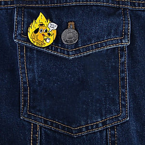 Pugest Niche Enamel Pins Funny Pins - This Is Fine Dog Pins, Unique Anime Pin, Cute Coffee Tea Pins for Jacket Cotton Shirt Skirt Cotton Canvas Bag Denim Jacket (1pc style1)