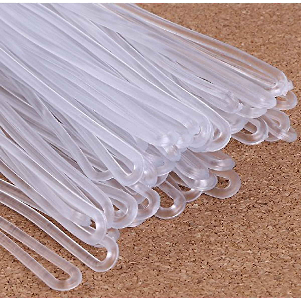 Mini Skater 6 Inch Premium Clear Plastic Travel Luggage Name Tag Loop Straps/Loops for Luggage Bag ID Tag,50Pcs