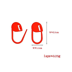 SUZUYO Stitch Markers 10 Colors Knitting Crochet Locking 120Pcs Stitch Needle Clip Counter with 3 Plastic Needle Randomly (Multicolor-120 pcs)