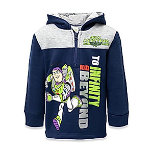 Disney Pixar Toy Story Buzz Lightyear Toddler Boys Half Zip Hoodie 3T