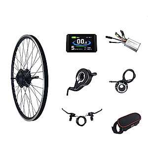 ZYXU Electric Bicycle Conversion kit 24V250W 16" 20" 24" 26" 27.5" 28" 29" 700c Rear Drive Spinning Motor E-Bike Cycling Hub Motor with LCD8H Display,700c