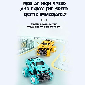 HEEPDD Remote Control Car Toy, Easy to Operate 1/24 ABS High Speed Racing RC Car Toy for Home (Green Blue)