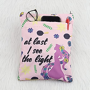 Gzrlyf at Last I See The Light Book Sleeve Princess Pencil Book Pouch Inspirational Quotes Book Sleeve Movie Inspired Gift (Book Sleeve)