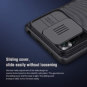 for Xiaomi redmi Note 10 Pro Case, Nillkin CamShield Slim case Protective Cover with Camera Protector Hard PC and TPU Ultra Thin Anti-Scratch Phone Case for Redmi Note 10 pro/Note 10 pro Max (Black)