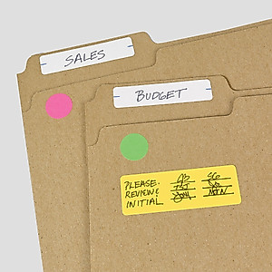 Avery Rectangular Color Coding Labels, 1 x 3 Inches, Assorted, Removable, Pack of 72 (06722)