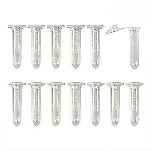 Centrifuge Tubes 200 Pack 2ml Polypropylene Clear Graduated Mirco Test Tubes with Snap Cap for Sample Storage Container No-Leak