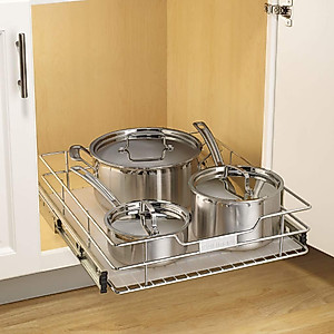 CUISINART 11" Sliding Cabinet Organizer, Chrome Finish
