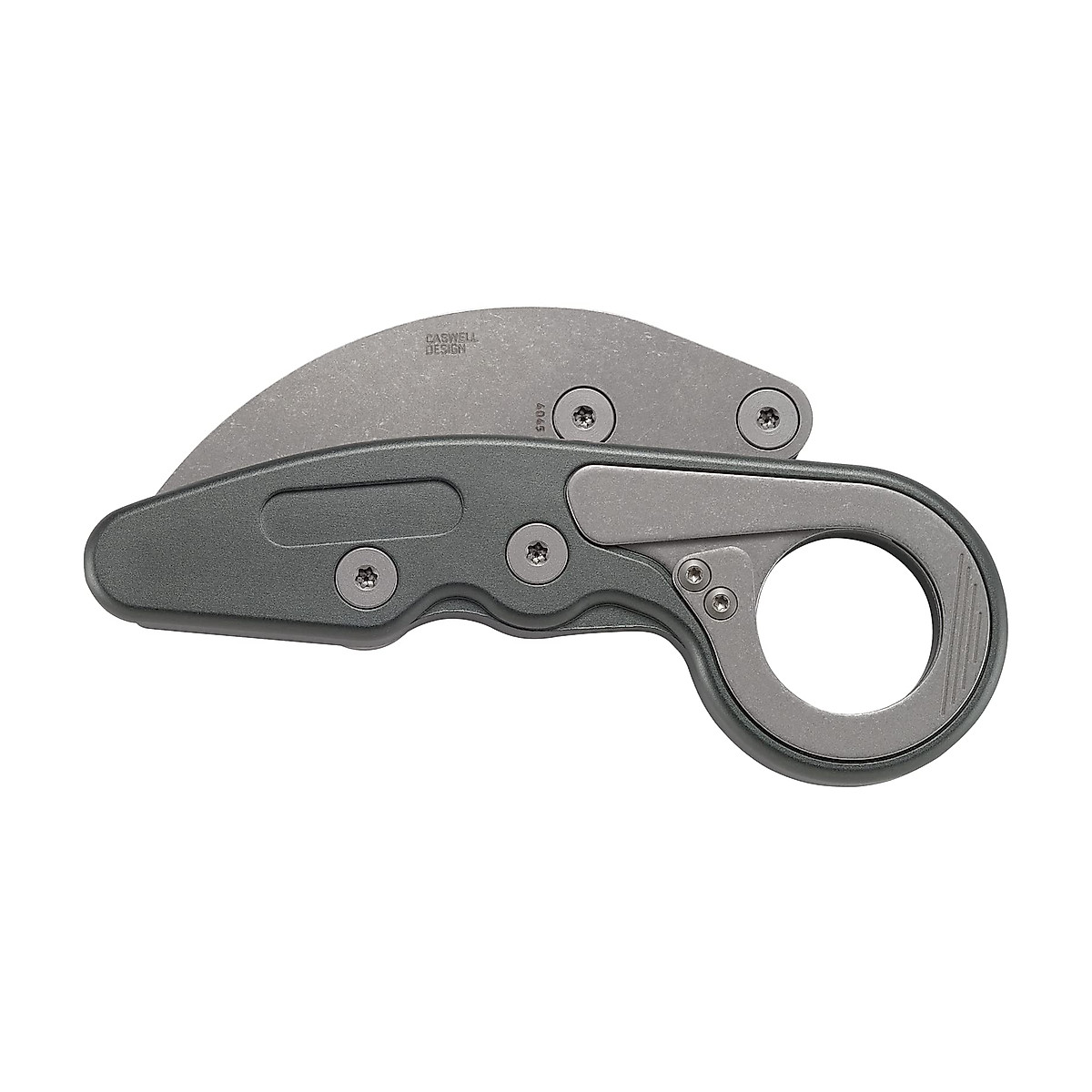 CRKT Provoke Compact: Kinematic EDC Folding Pocket Knife, Morphing Karambit, D2 Plain Edge Blade, Aluminum, Pocket Clip, 4045