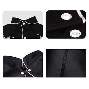 LIWOWOLI Dog Pajamas for Small Dogs, Pink, Cotton Blend, XS-XL, Unisex, Floral, Party, Temperature-Regulating, Collared Neck, 1 Pack