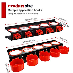 DWSFADA Spray Bottle Holder, 2 Pack Spray Bottle Storage Rack with Spray Bottle, Spray Bottle Wall Mount Organizer, Auto Cleaning Detailing Tools Hangers, Beauty Shop Accessory Spray Bottle Hanger