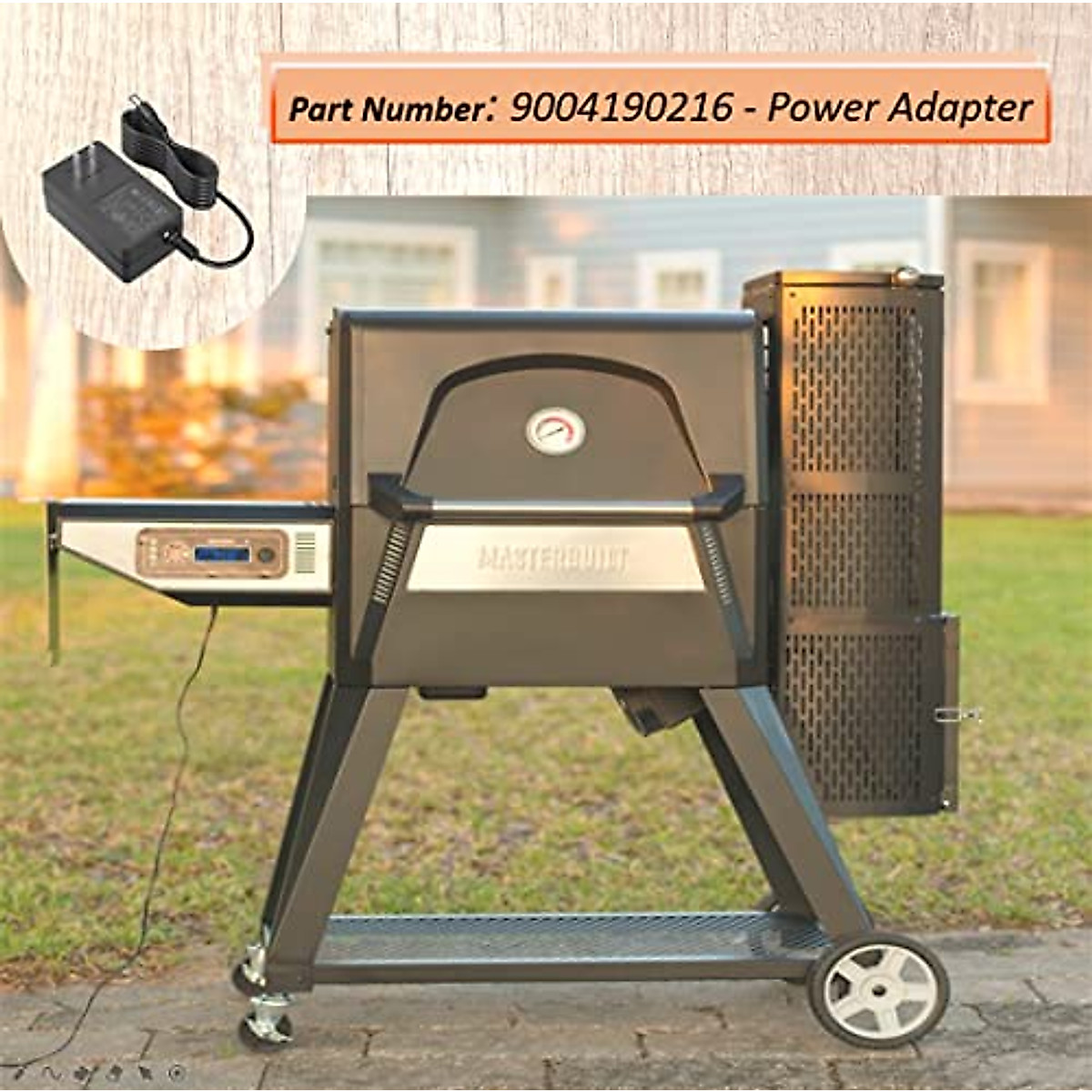 Replacement Part 9004190216 - Power Adapter for Masterbuilt Gravity Series 560/800/1050 XL Digital Charcoal Grill and Smoker Combo,Gravity Power Supply with 15 ft Long Cord