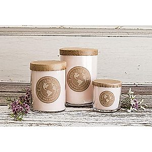 Eco Candle Co. Recycled Candle, Naked, 18 oz. Double Wick - Unscented - 100% Soy Wax, No Lead, Kraft Paper Label & Lid, Hand Poured, Phthalate Free, Midwest Grown Soybeans, All Natural Wicks