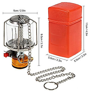 Lixada Outdoor Portable Camping Gas Lantern Piezo Ignition Mini Gas Tent Lamp Light