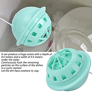 USB Dishwasher, Dish Washing Machine Household Kitchen Supply 15 Minutes Quickly Remove To Dishware Fruit Vegetable(green)