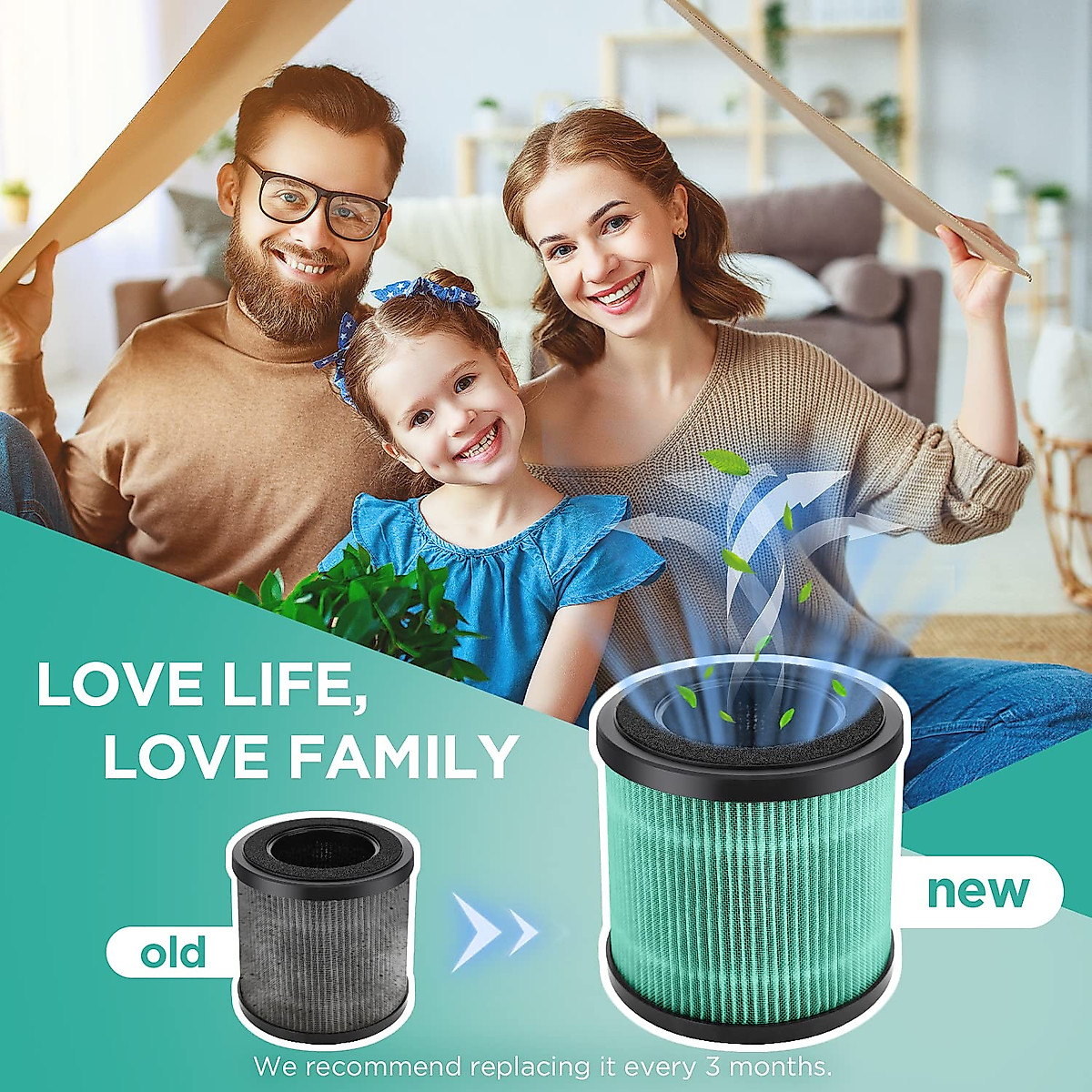 KOIOS Official Certified H13 True HEPA Replacement Filter Compatible with P40 Air Purifier