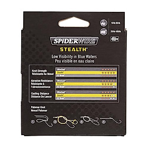 SpiderWire Stealth® Superline, Blue Camo, 30lb | 13.6kg, 200yd | 182m Braided Fishing Line, Suitable for Saltwater and Freshwater Environments