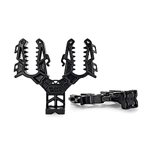 Black Boar UTV/ATV Double Gun & Tool Mount - Features Flexible Non-Marring Teeth for Better Grip - includes Rubber Base Plate Pads - Max Carry Weight of 15lbs (66030)