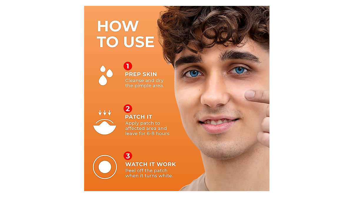 PatchRx Acne Patches - 120 Hydrocolloid Zit Patches for Fast Acne Relief