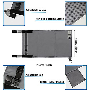 POMER Toddler Airplane Seat Extender, Portable Kids Airplane Footrest, Toddler Travel Foot Rest for Flights - Foldable Toddler Airplane Bed