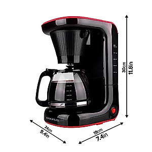Taurus | Velvet | COFFEMAKER | Glass Jar 38.4 oz |Modern Design Coffee Machine|700 watts of power |washable and reusable filter |Compact size | Make it in minutes|