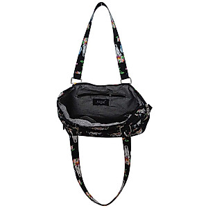 NGIL Quilted Cotton Shoulder Bag (Bull Skull Black)