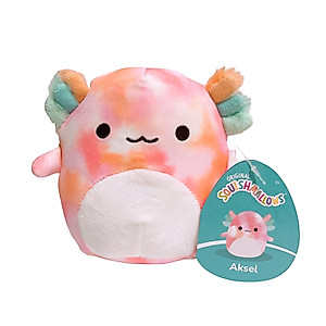 Squishmallows Set of 3 Mini 5" Alexis Cow Kervena Mushroom Aksel AXO Mini Plush Doll