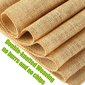 Burlap Table Runners 30x275cm丨Natural Rustic Decor for Weddings, Parties & Home Tablecloth丨Premium Jute Fabric Rolls丨Eco-Friendly Hessian Linens DIY Crafts by KENNUOCAT
