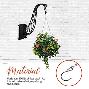 Teenitor 8 Pieces Plants, Bird Feeders, Lanterns and Ornaments, 4 pieces 35 Inch and 4 pieces 9.5 Inch Hanging Chain with Hooks, Decorative Chains for Hanging