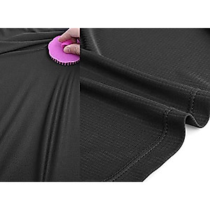 DEYI Customize Men's Moisture Wicking Shirts with Hoods Packs for Running, Tech 2.0 Black XL