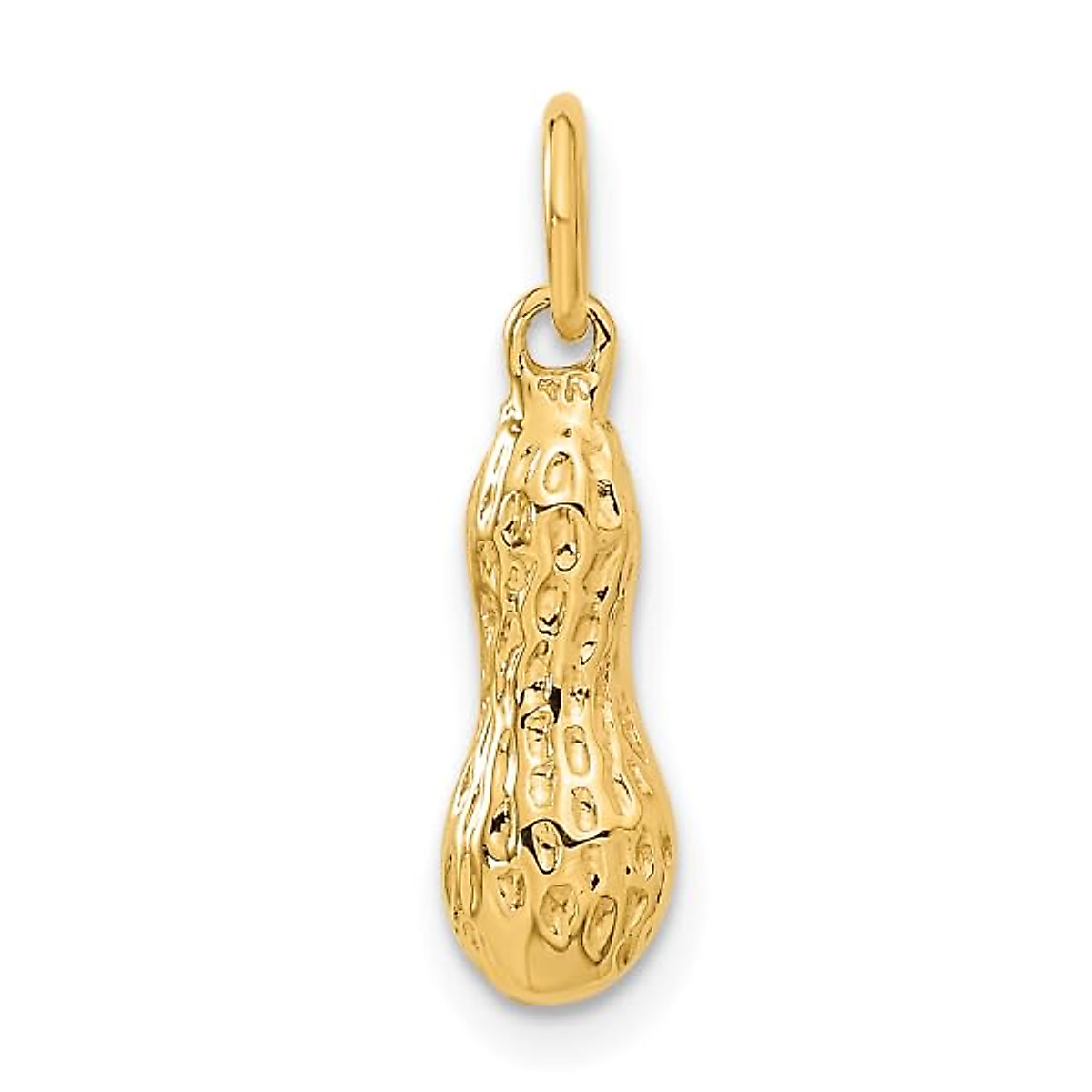 IceCarats 14K Yellow Gold Peanut Necklace Charm Pendant Only