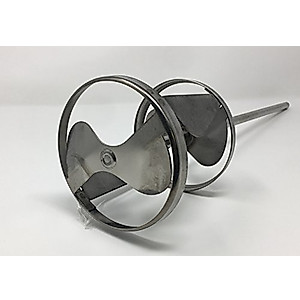 Jiffy Mixer CO. PS-1 1/2" Shaft 5-10 Gallon Stainless Steel Mixing Blade