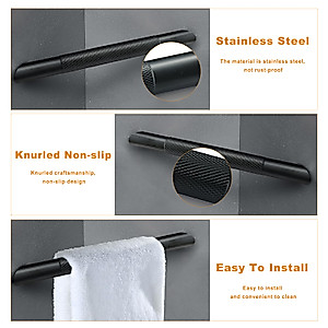 Shower Foot Rest for Shaving Legs Shower Foot Stool- Wall Mounted Bathtub Foot Rest Stainless Steel 304 Foot Rset Bar- Matte Black