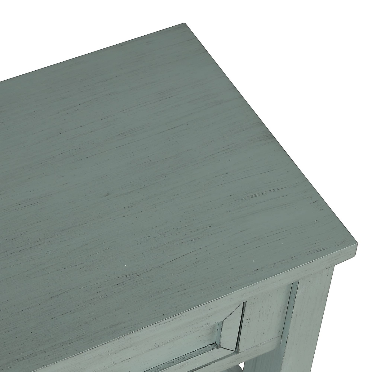 INMOZATA Retro Console Table Sofa Entryway Side Table Furniture with 4 Drawers and 1 Storage Shelves for Living Room Home Bedroom Hallway Kitchen Decor,Green