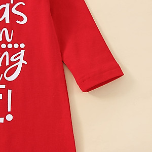 Infant Newborn Baby Girls Floral Sleep Gown Headband Sleepwear Romper Sleeping Bags Outfits (Christmas&Letter, 0-3 Months)