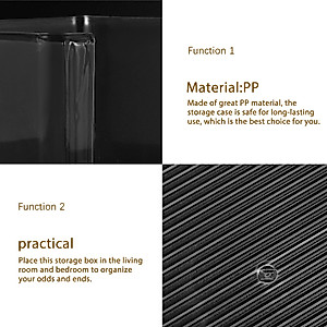 MAGICLULU Storage Bins Clear Book Storage Organizer Box DVD/CD Storage Box Clear DVD Holder Case Open Front Stackable Storage Container Shelf Organizer Bin for Video Games Books Home Office