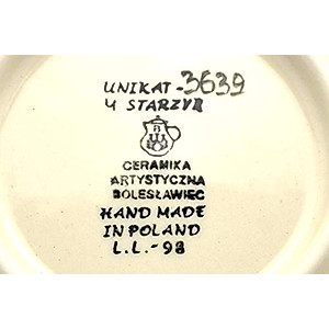 Polish Pottery Bowl - Ice Cream/Dessert - Unikat Signature U3639