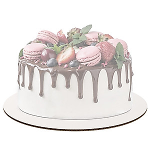 White Cake Boards Round | 25 Pack – 12 Inch | Cardboard Cake Rounds Circles | Disposable Cake Platter Board Base Tray | Cake Decorating Supplies | Cake Plate Accessories