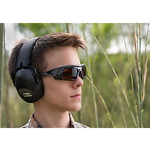 Pro Ears Ultra Gel 25 Noise Reduction Ear Muffs, 25 NRR, Lightweight & Slim w/Aviator Gel Ear Seals for Ultimate Comfort, Ideal for Shooting Ranges, Construction, and Loud Events, 8.8 oz, Made in USA