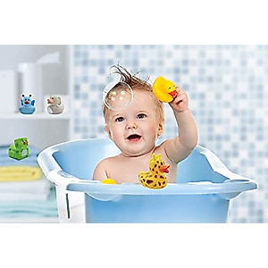 Assorted Rubber Ducks Toy Duckies for Kids and Toddlers, Bath Birthday Baby Showers Classroom, Summer Beach and Pool Activity, 2" Inches (25-Pack)