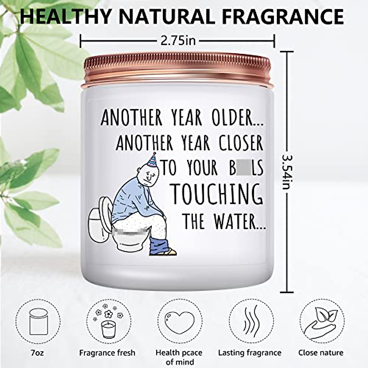 30th 40th 50th 60th Birthday Day Gifts for Men Funny Birthday Present Gifts Brother Son Husband Boyfriend Naughty Gifts for Him, Black Cedarwood & Juniper Scented Candles