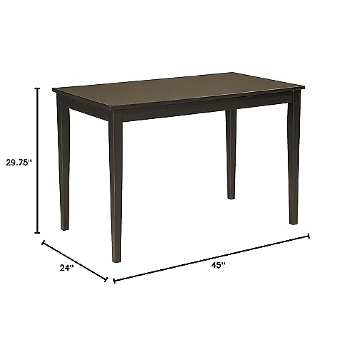 Signature Design by Ashley Kimonte Rectangular Dining Room Table, Black