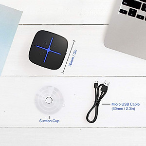 Onforu Shower Speaker, Bluetooth Waterproof Speaker with Suction Cup, Portable Wireless Bathroom Speaker with Stereo Sound, Built-in Mic, 10H Playtime, Mini Speaker for Christmas Outdoor Kitchen Pool