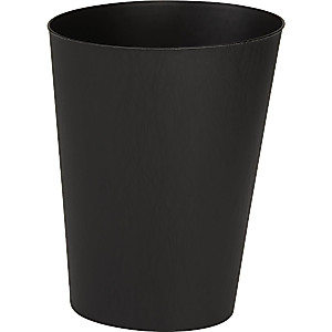 Hefty Round Wastebasket, 2.3 gal, Black