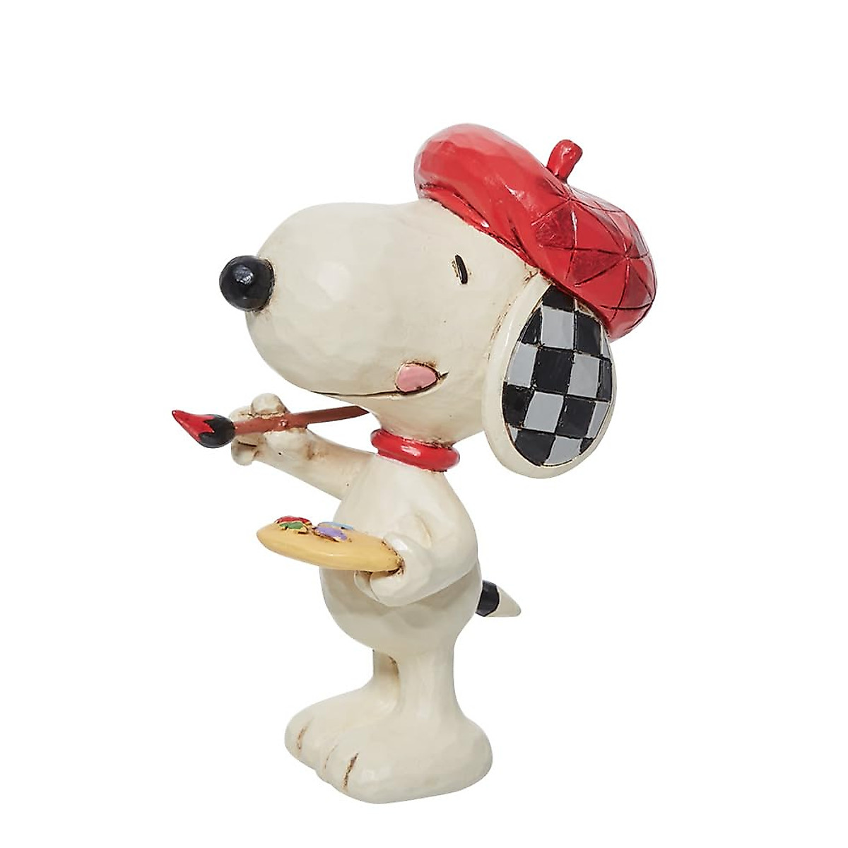 Enesco Jim Shore Peanuts Mini Snoopy Artist Figurine 3.2 Inch Multicolor