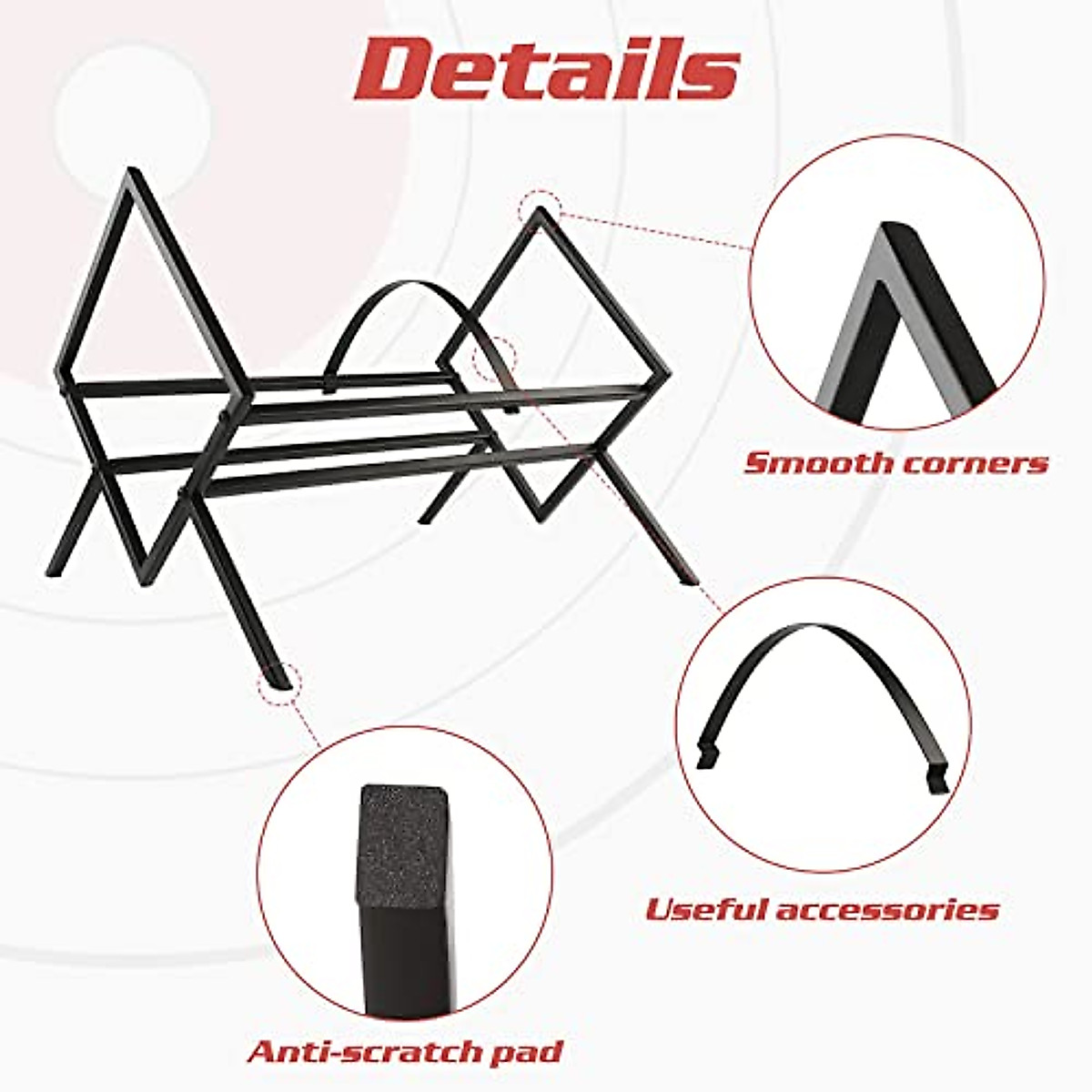 MOVNO Vinyl Record Storage Organizer, Record Player Holder Stand to Display 80-100 LPs, Albums, Books, Magazines (Metal Black)